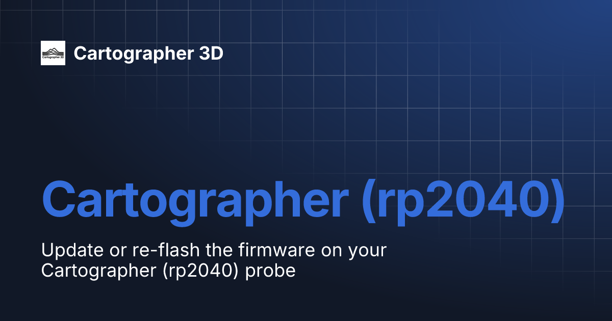 Cartographer (rp2040) | Cartographer 3D
