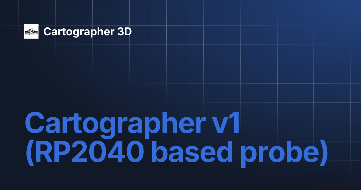 Cartographer v1 (RP2040 based probe) | Cartographer 3D